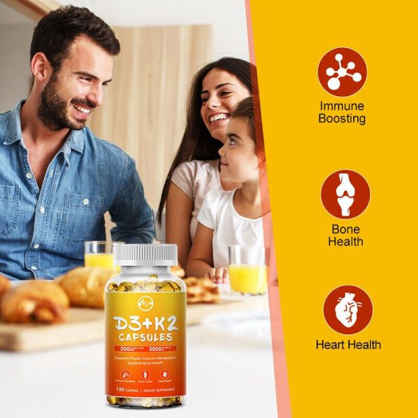 Minch Vitamin D3 with K2 Complex Supplement Bone Support – Vitalize Me